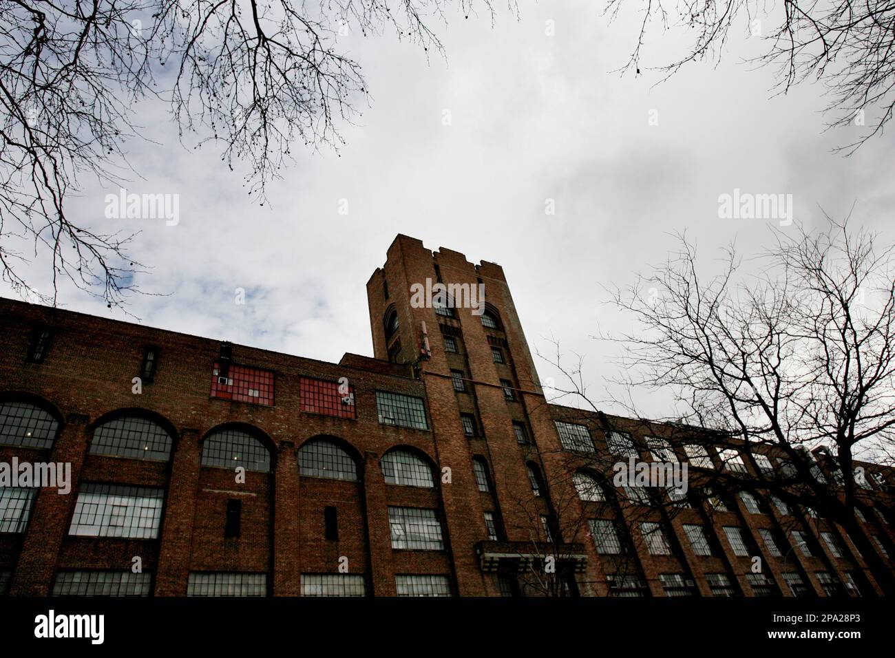 The distinctive tower of the American Bank Note Building in seen in the ...