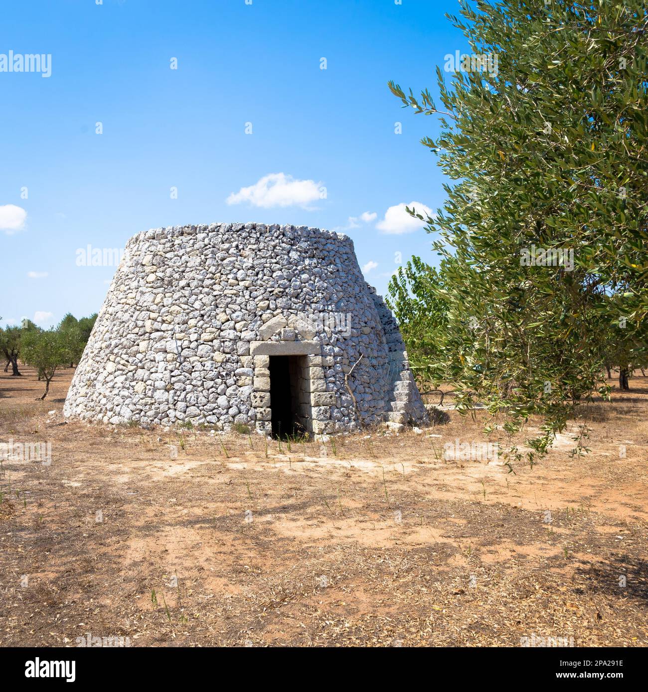 In Salento area, south of Italy, a traditional rural warehouse named ...