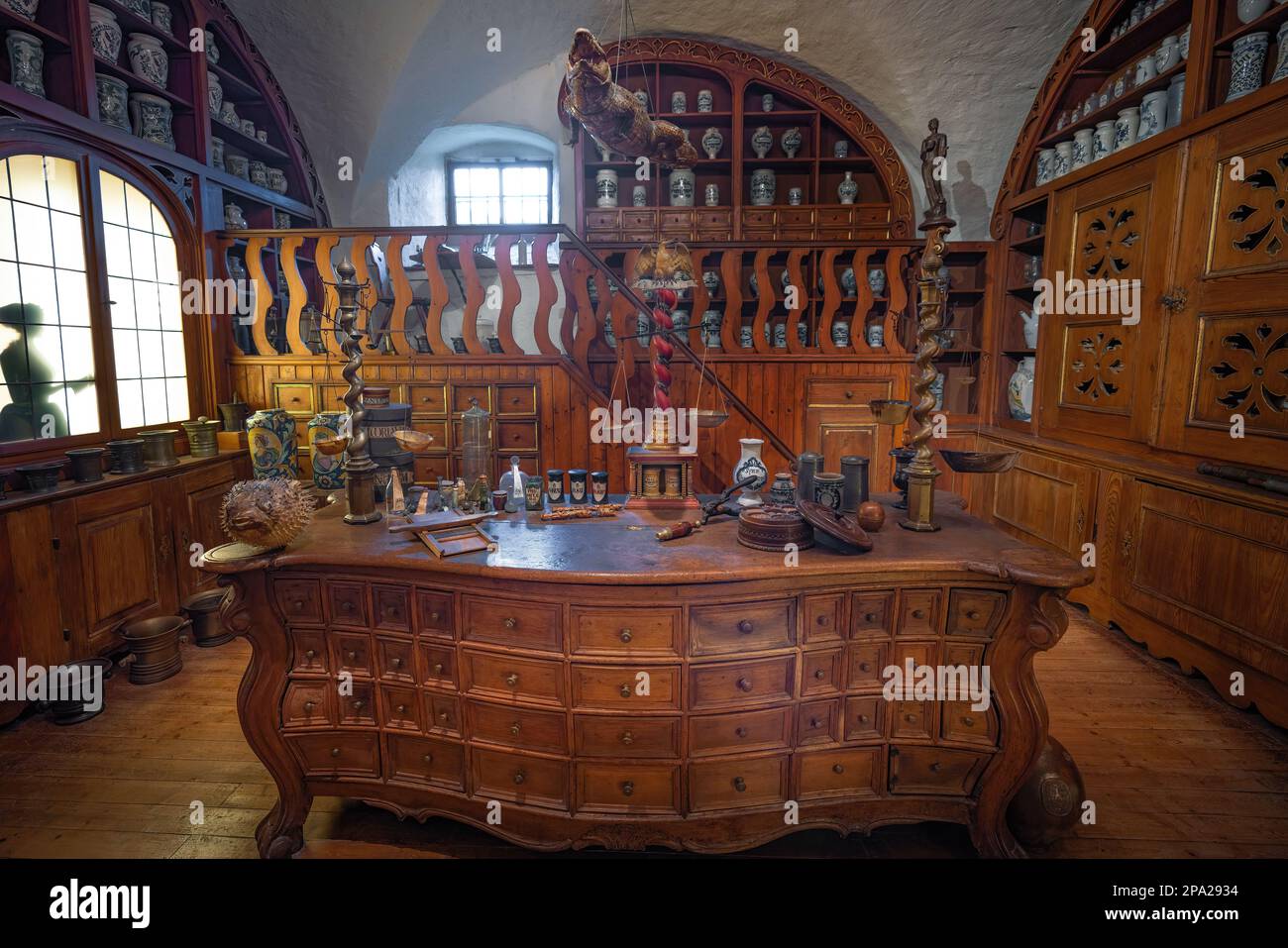 German Pharmacy Museum Interior at Heidelberg Castle - Heidelberg ...