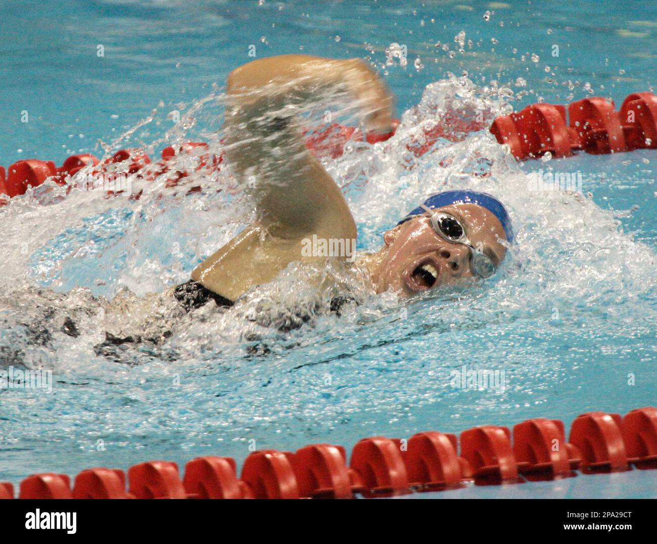Kate Ziegler swims to victory in the 1500 meter freestyle event in the ...