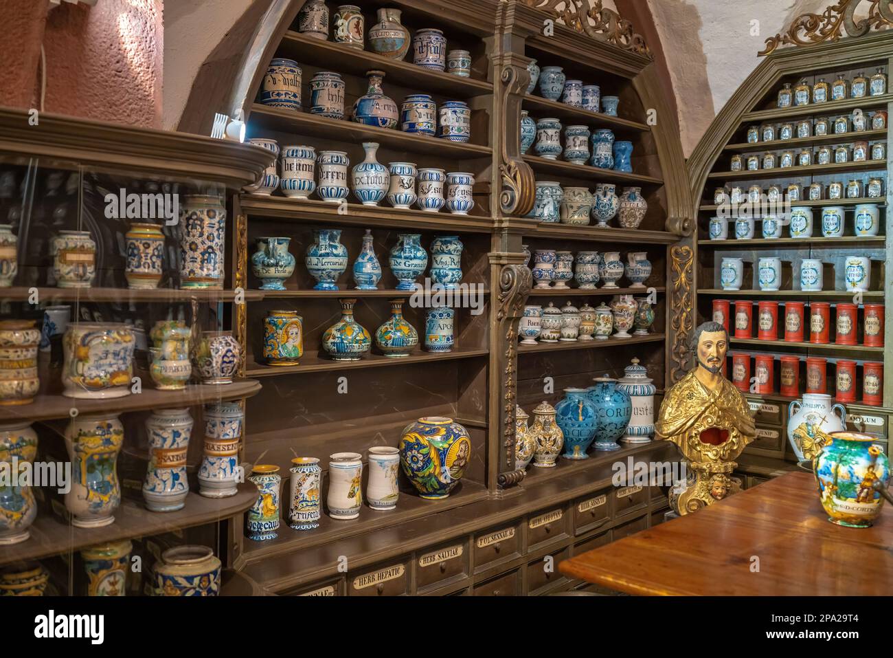 German Pharmacy Museum Interior at Heidelberg Castle - Heidelberg ...