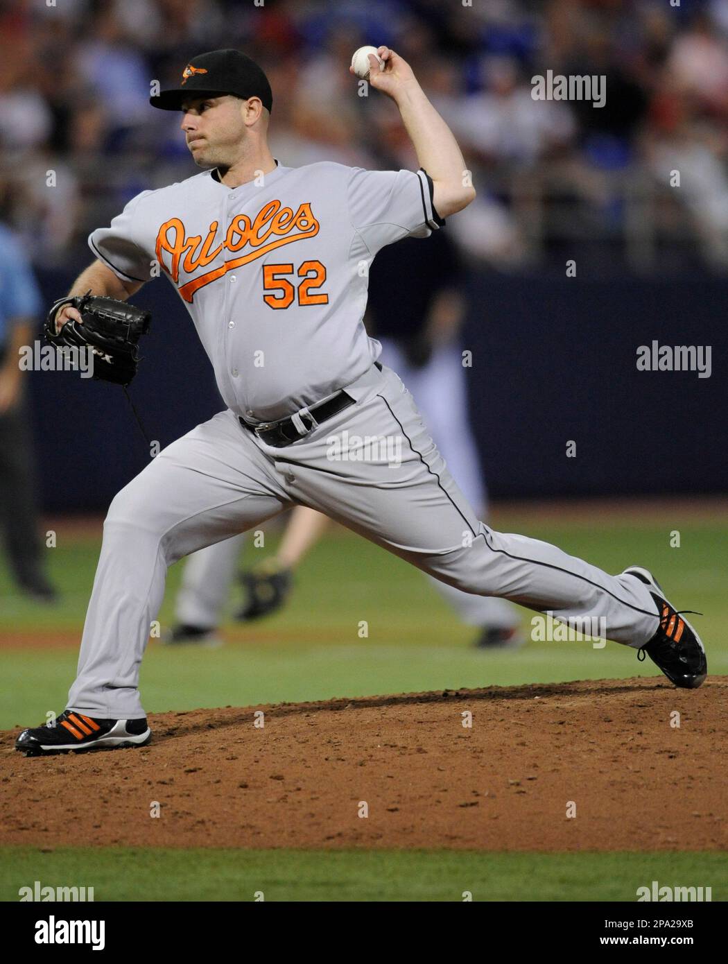 Baltimore Orioles closing pitcher George Sherrill works in the ninth ...