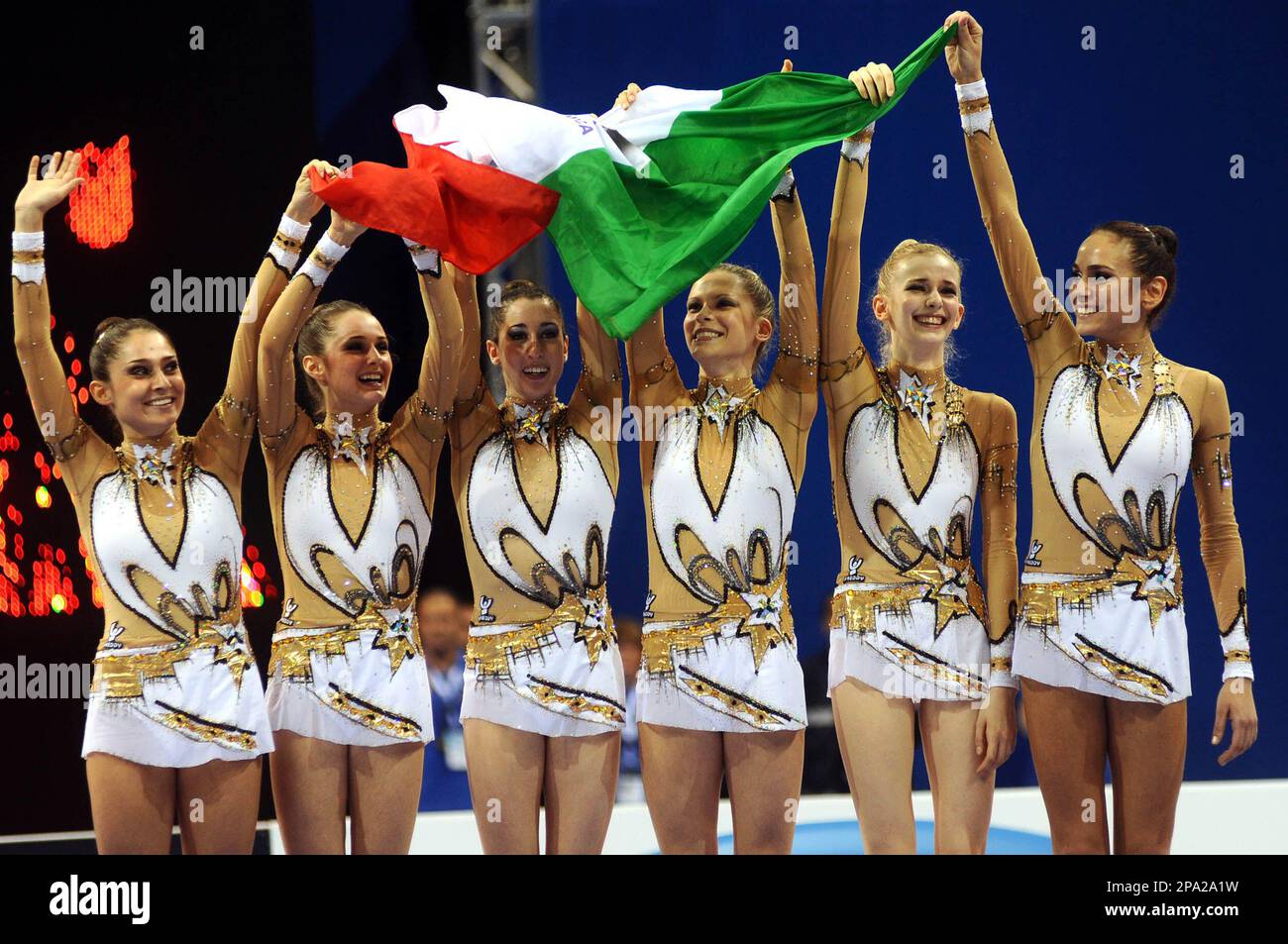 Bronze Medal winner, Italian team, from left: Elisa Blanchi, Fabrizia D ...
