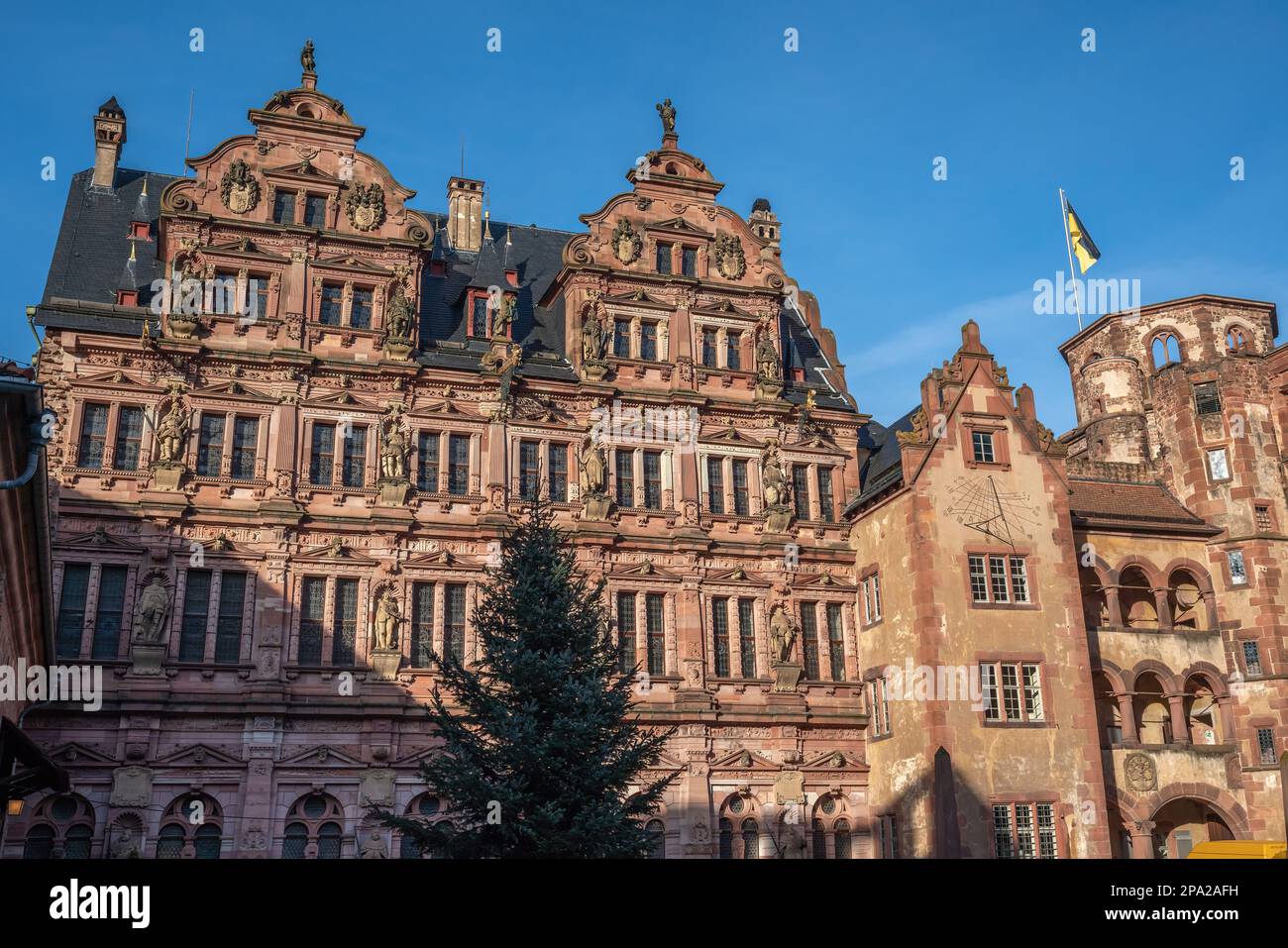 Friedrich Wing (Friedrichsbau) at Heidelberg Castle - Heidelberg, Germany Stock Photo - Alamy