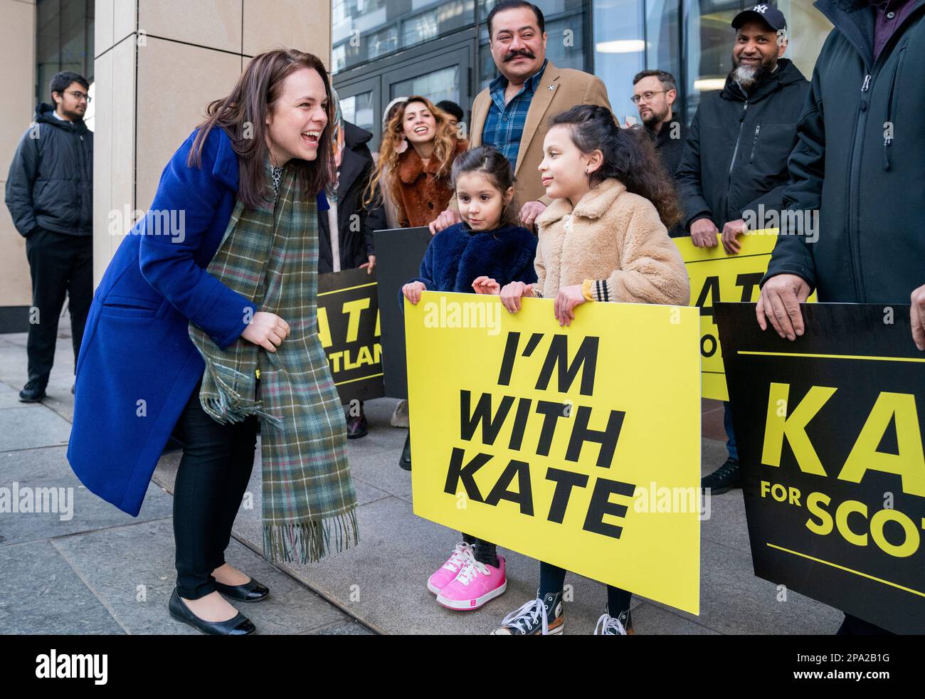 SNP leadership candidate Kate Forbes meets supporters before taking ...