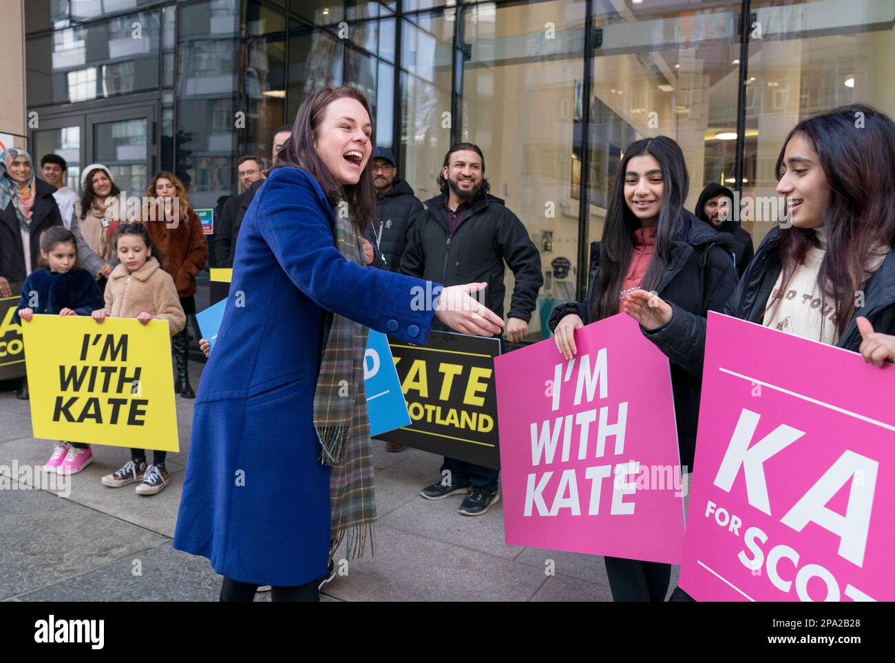 SNP leadership candidate Kate Forbes meets supporters before taking ...