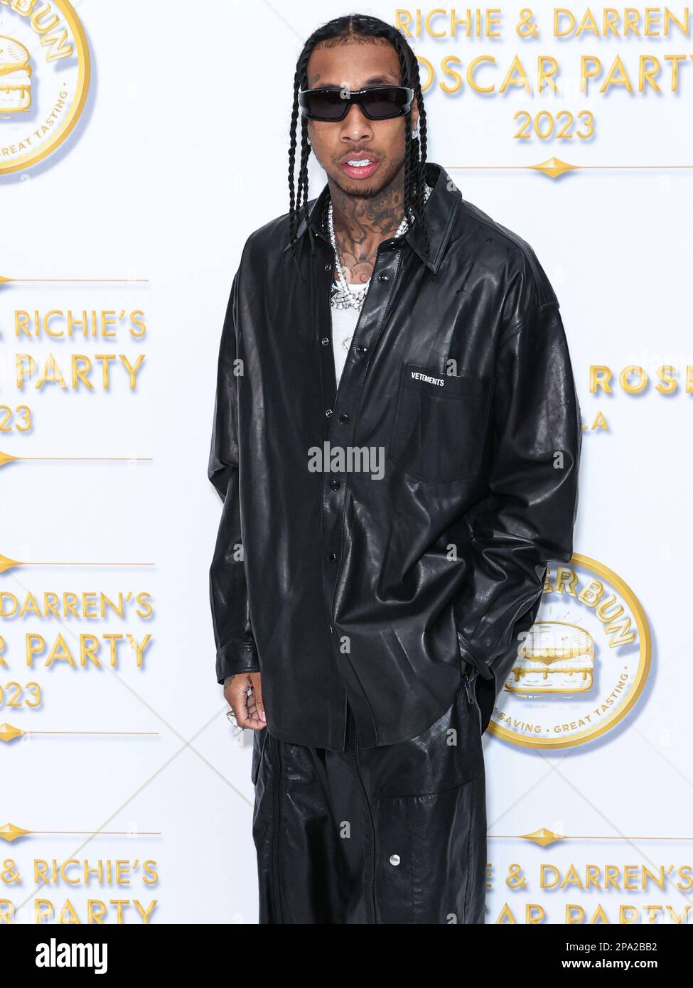 BEL AIR, LOS ANGELES, CALIFORNIA, USA - MARCH 10: American rapper Tyga ...