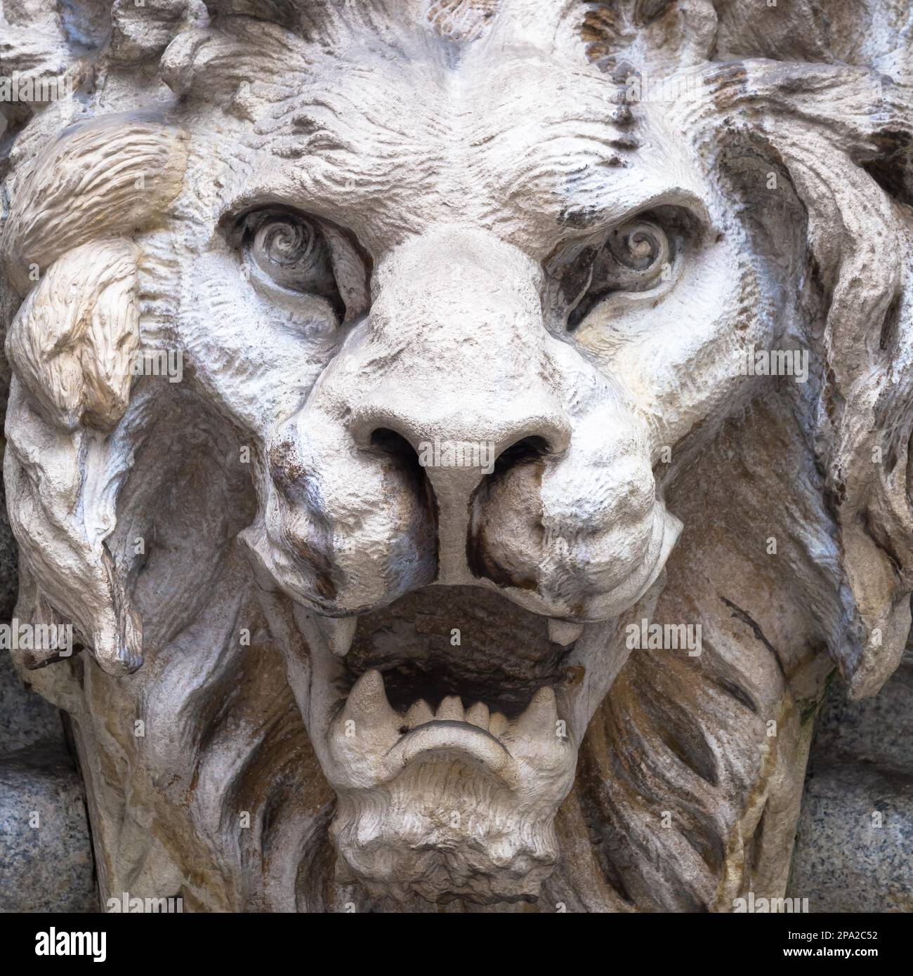 Italy, Turin. Made of stone and located on a marble arch, aroud 300 ...