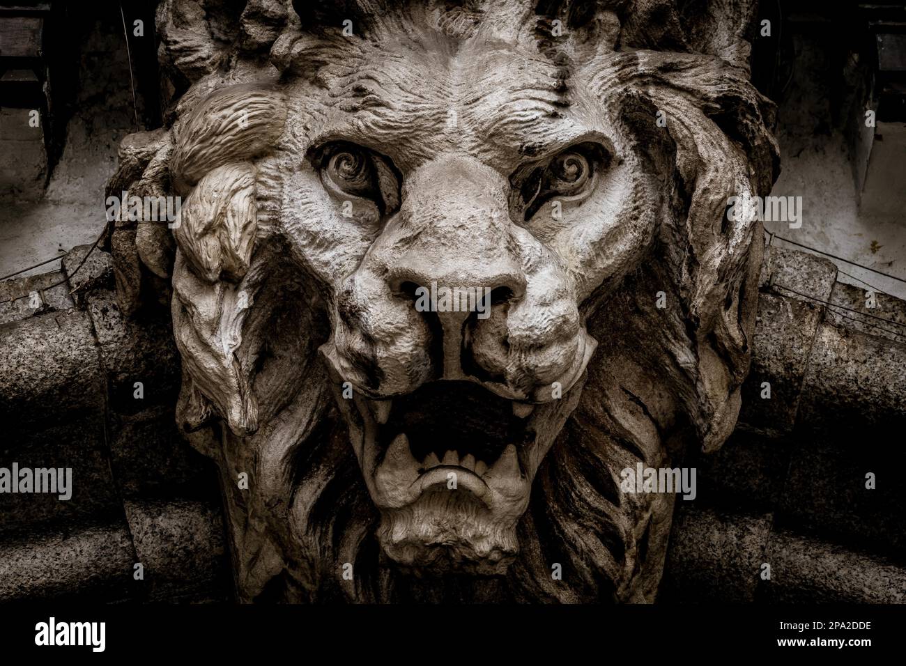 Italy, Turin. Made of stone and located on a marble arch, aroud 300 ...