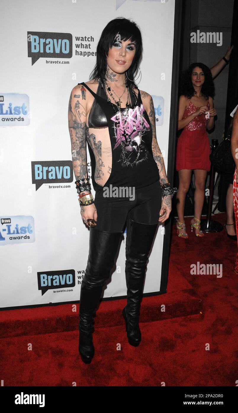 Television personality Kat Von D arrives at Bravo channel's first ever ...