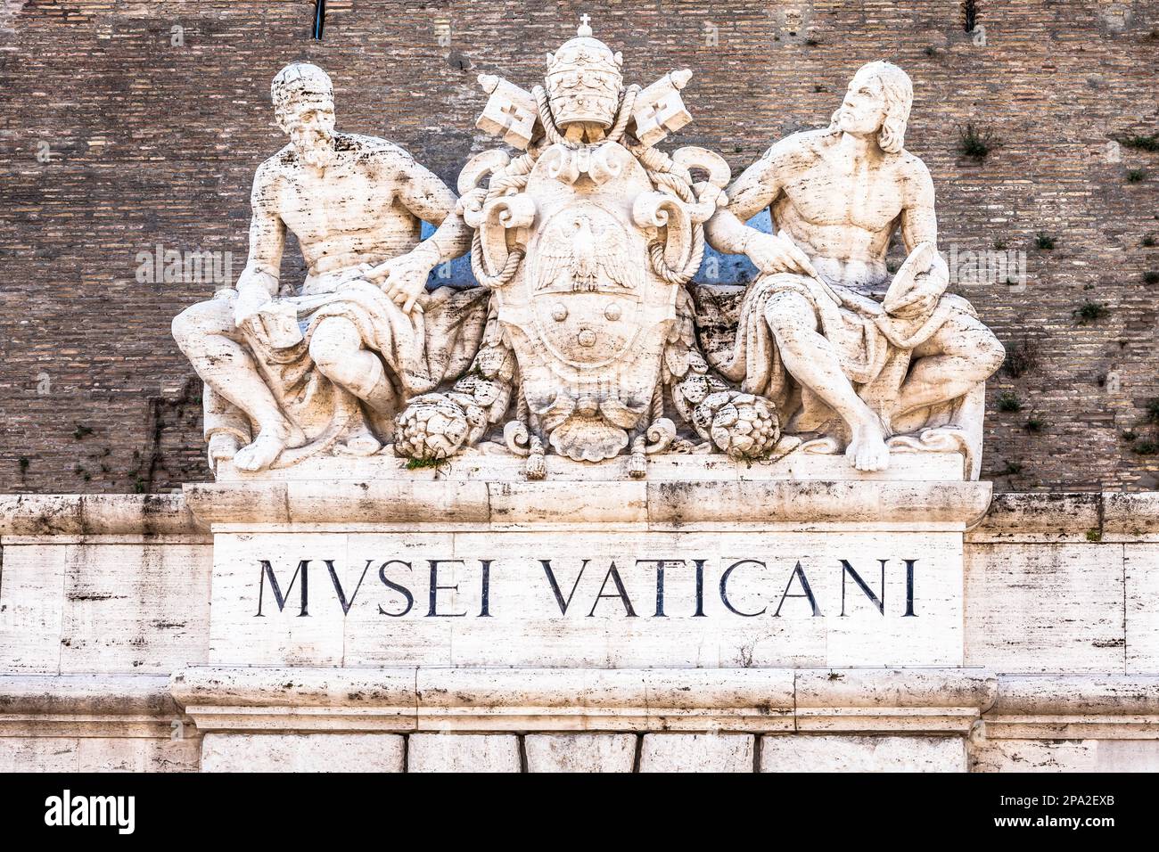 ROME, ITALY - CIRCA SEPTEMBER 2020: the famous Vatican Museum building ...