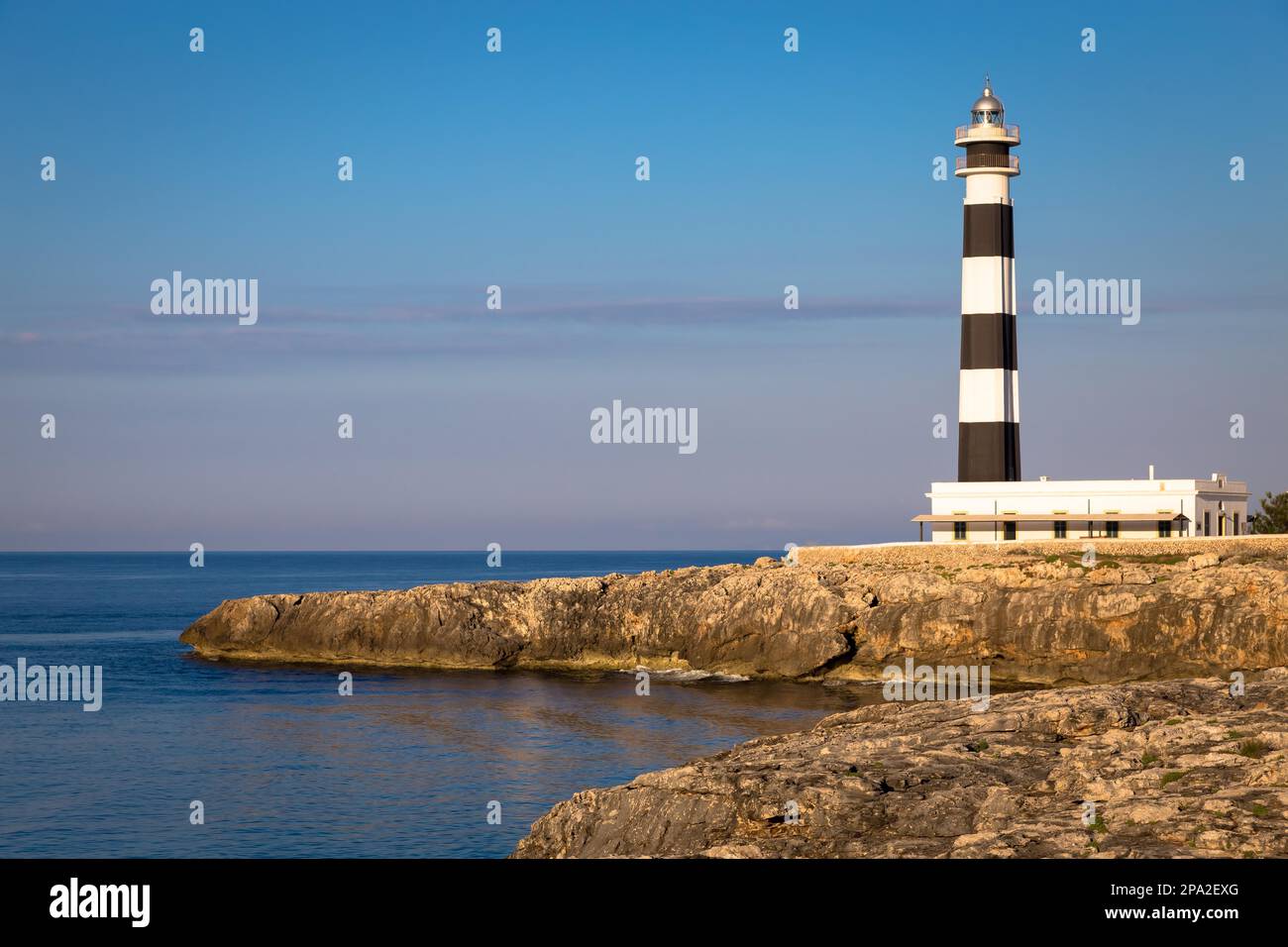MINORCA ISLE - SPAIN - CIRCA AUGUST 2020: scenic Artrutx Lighthouse at ...