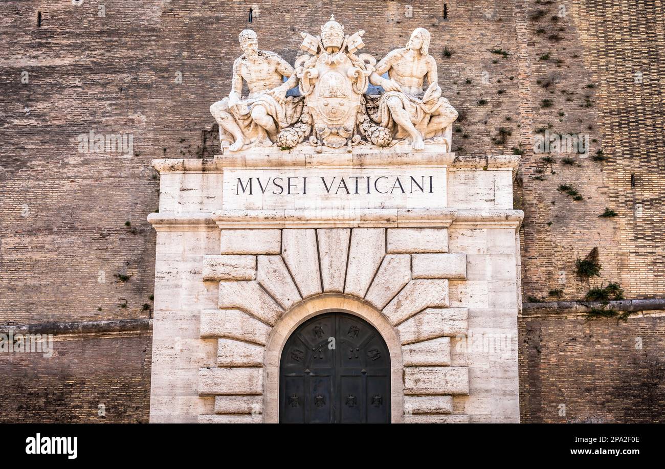 ROME, ITALY - CIRCA SEPTEMBER 2020: the famous Vatican Museum building ...