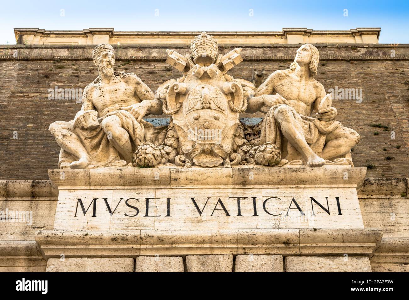 ROME, ITALY - CIRCA SEPTEMBER 2020: the famous Vatican Museum building ...