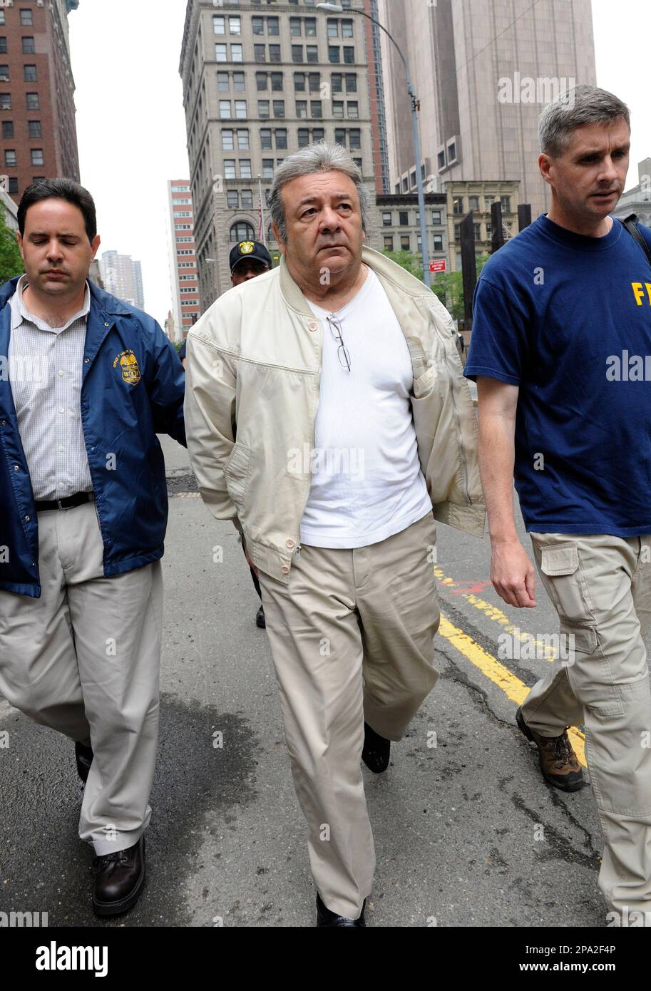 Suspected Colombo crime family mobster Joseph DiGorga is led by FBI ...