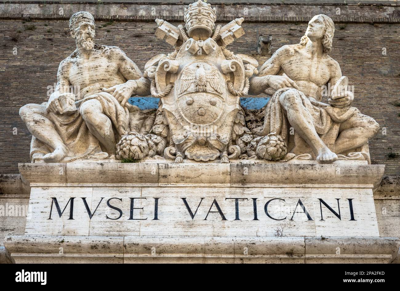 ROME, ITALY - CIRCA SEPTEMBER 2020: the famous Vatican Museum building ...