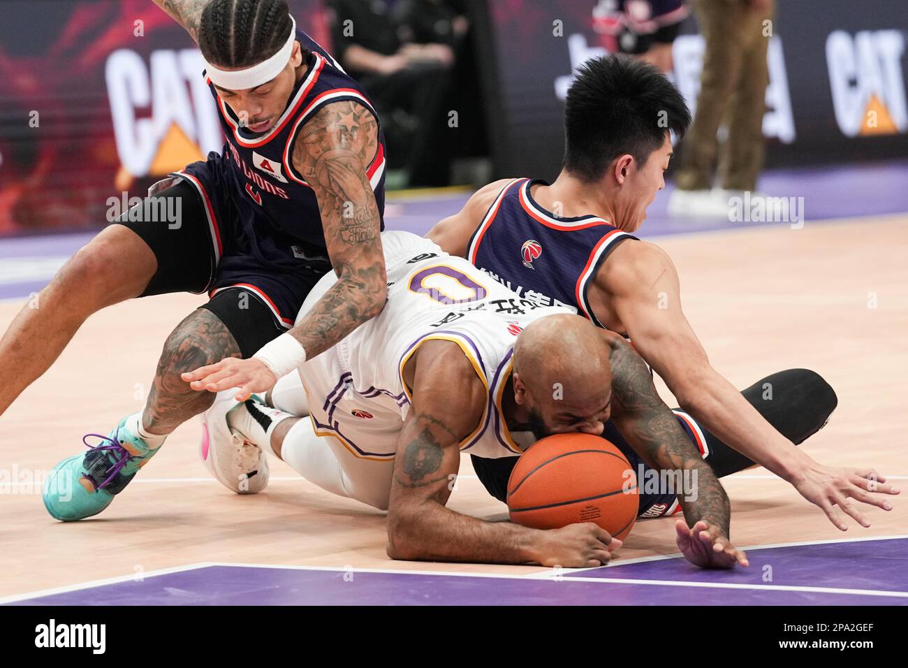 Beijing, China. 11th Mar, 2023. Nathaniel Mason (L) and Tian Yuheng (R ...