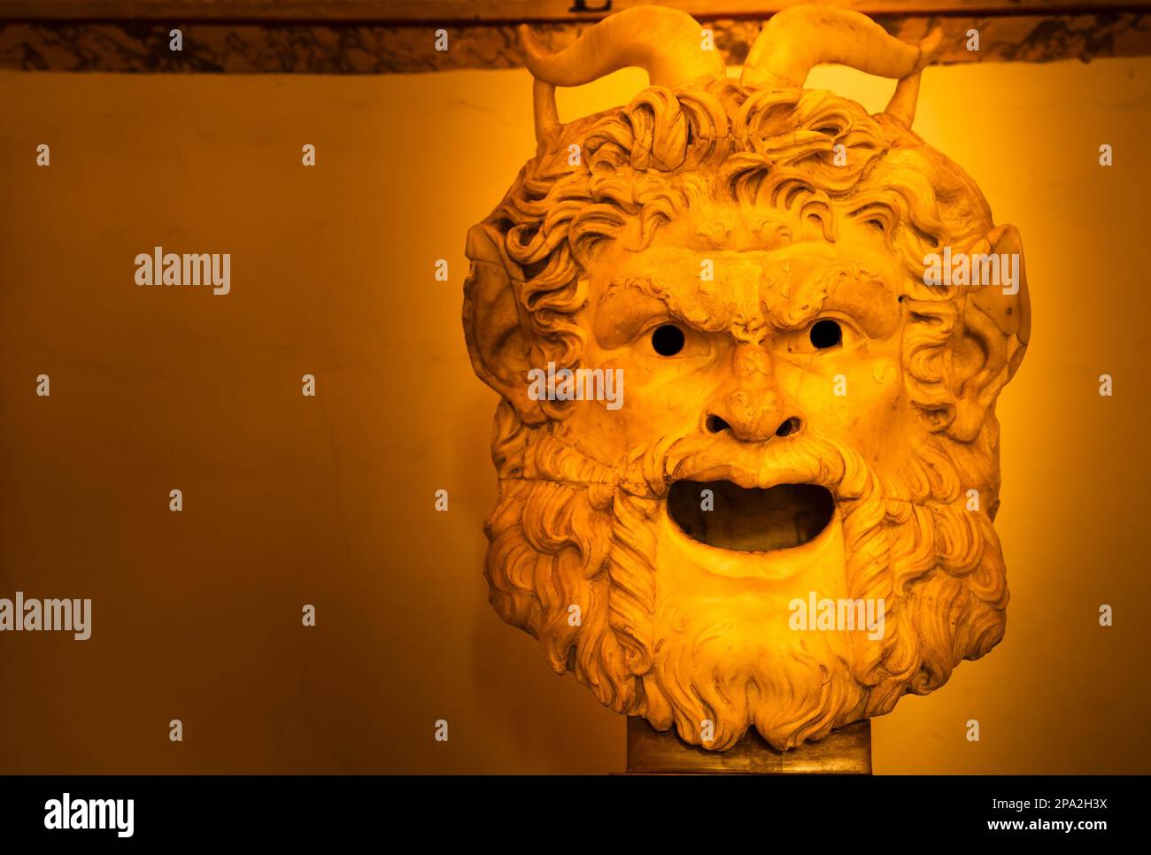 Satan head made of marble, useful for Satanic concept Stock Photo - Alamy