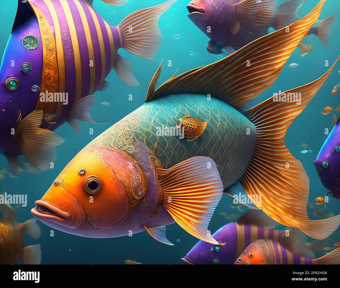 Digital fish hi-res stock photography and images - Alamy