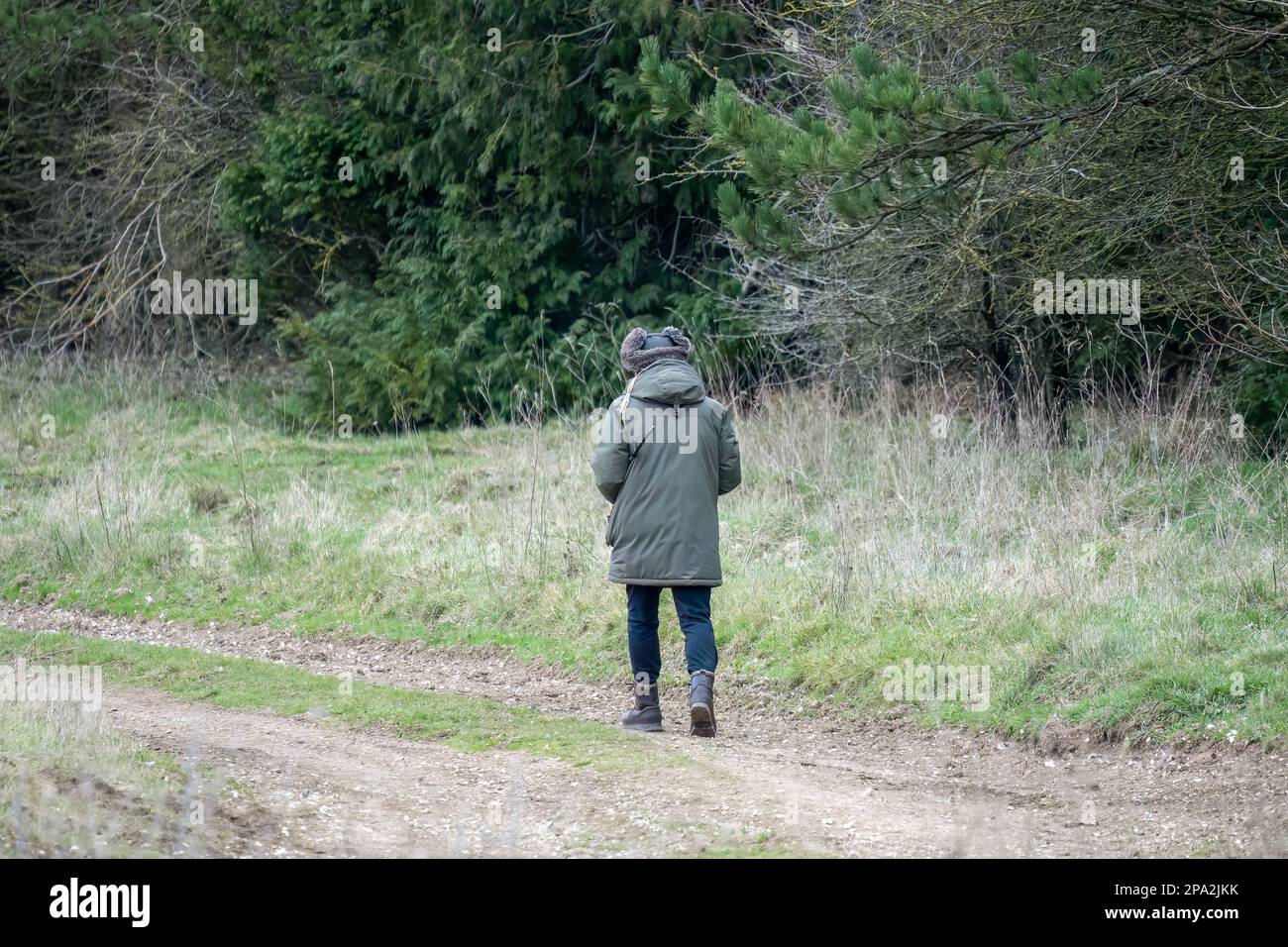 Lone walker in silhouette hi-res stock photography and images - Alamy