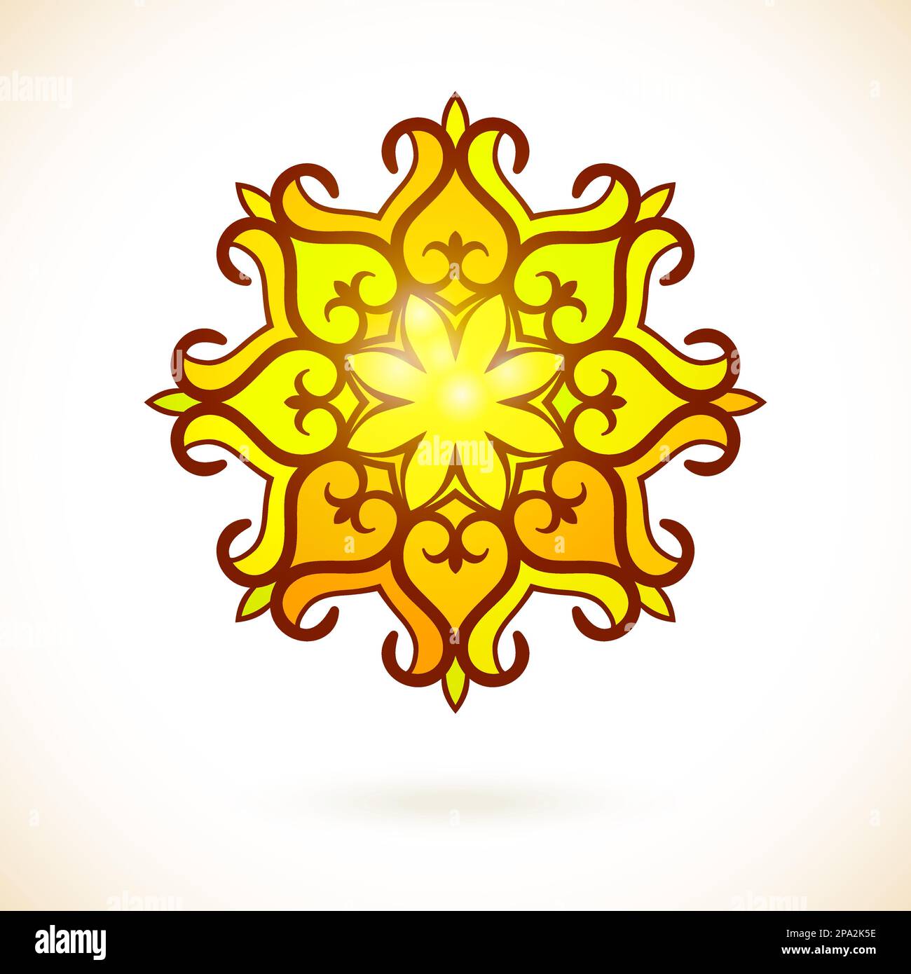Arabic ornament, Isolated design element, Vector illustration Stock ...