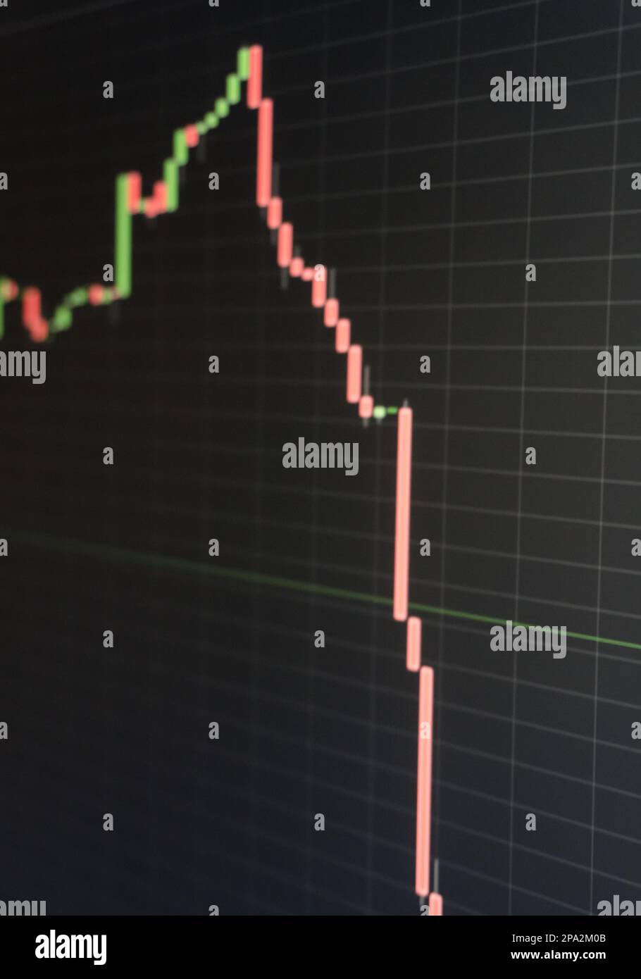 Stock market red screen hi-res stock photography and images - Alamy