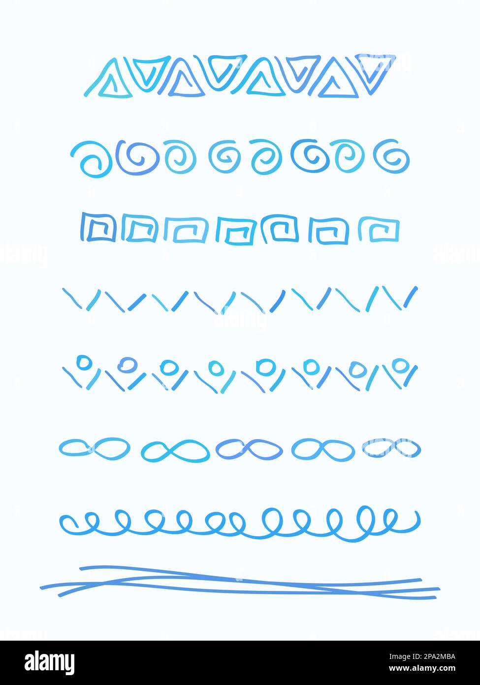 Blue filigree border hi-res stock photography and images - Alamy