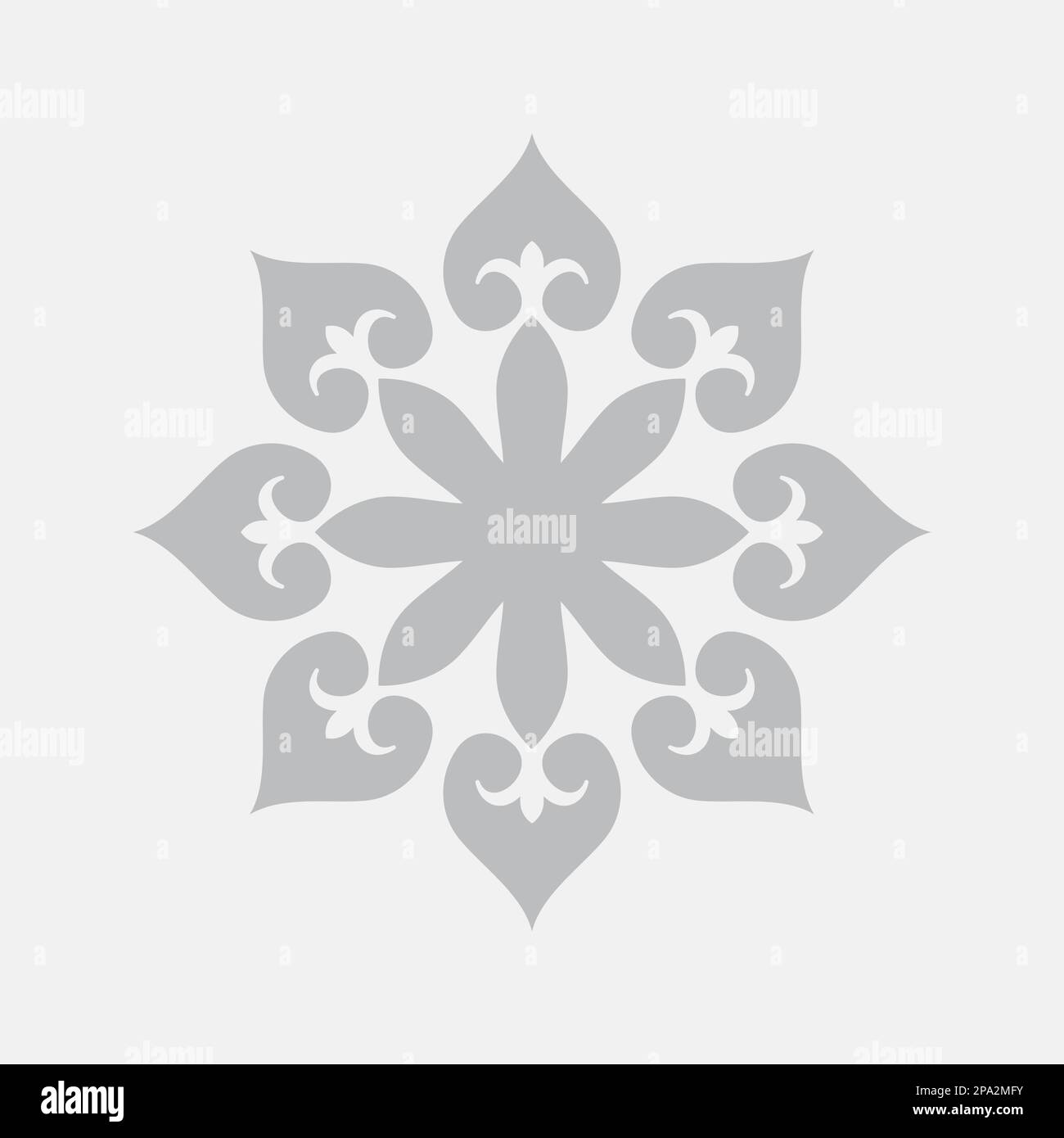 Arabic ornament, Isolated design element, Vector illustration Stock ...