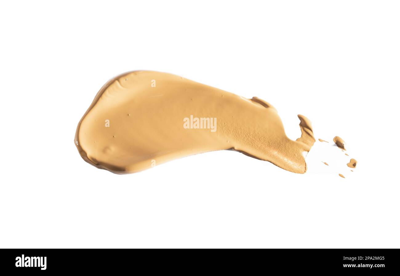 Correcting smear of concealer, isolated on a white background Stock ...