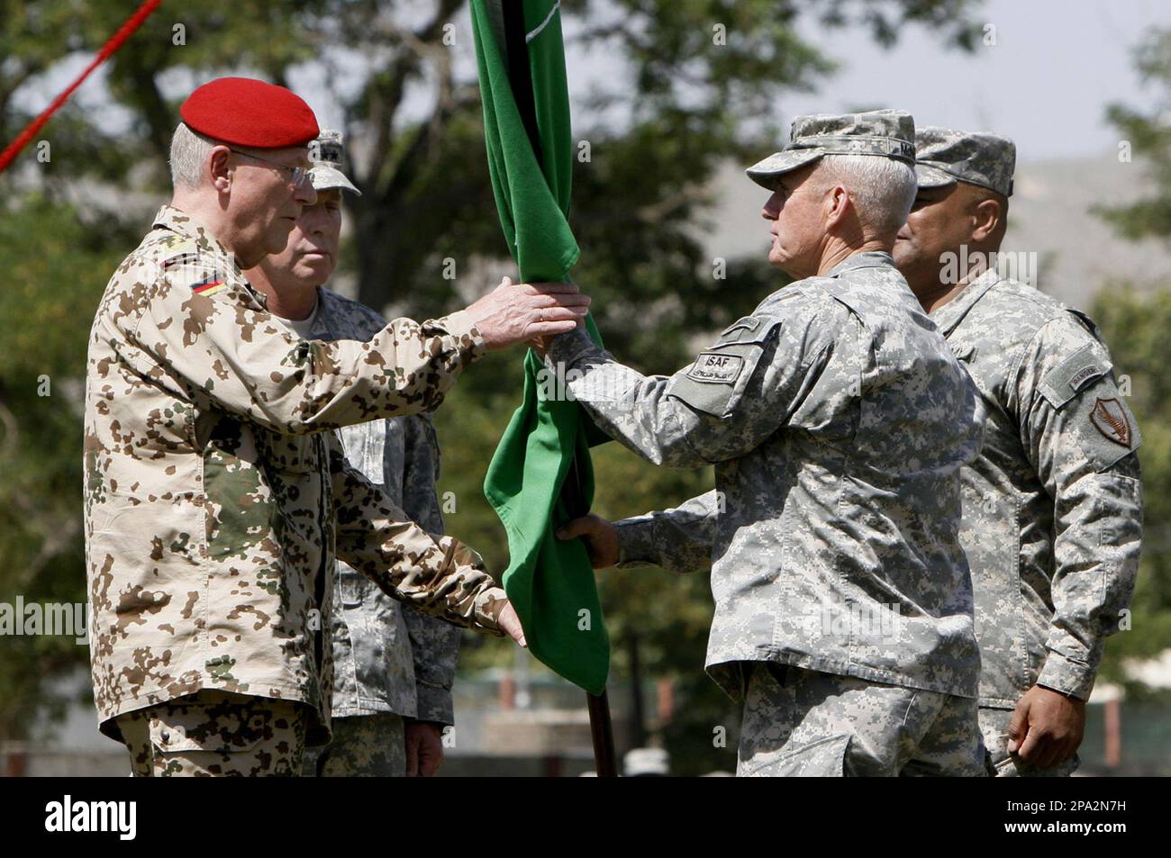 The outgoing NATO- led International Security Assistance Force (ISAF ...