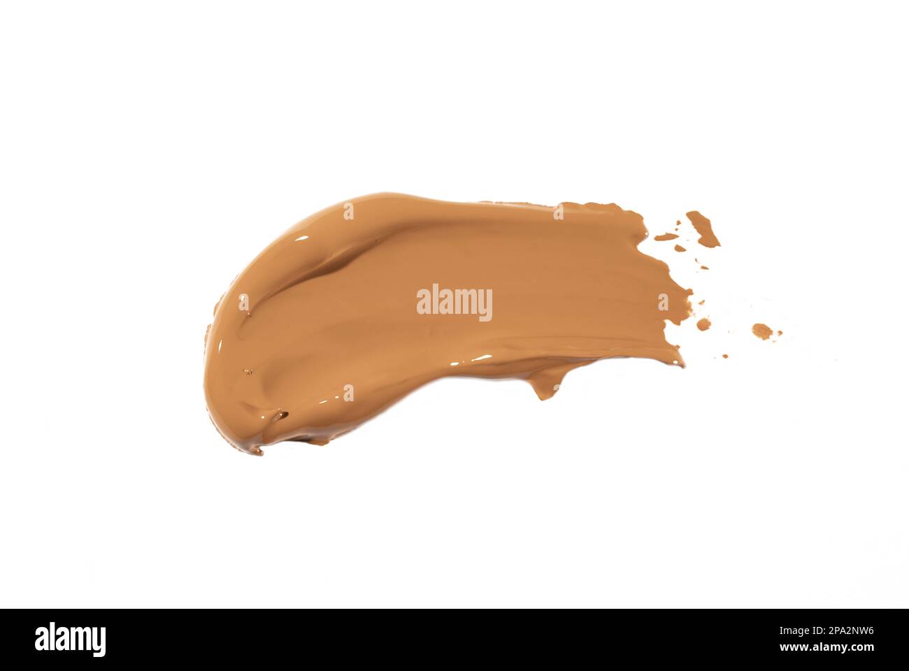 Correcting smear of concealer, isolated on a white background Stock ...
