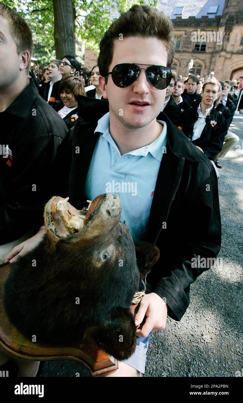 Colin Fechter, one of the 2,611 Princeton graduates-to-be at Class Day ...
