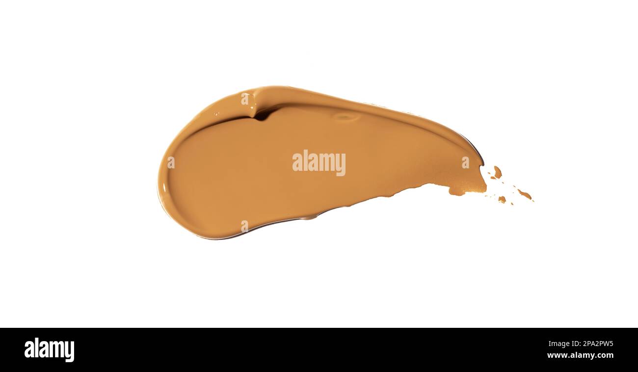 Correcting smear of concealer, isolated on a white background Stock ...