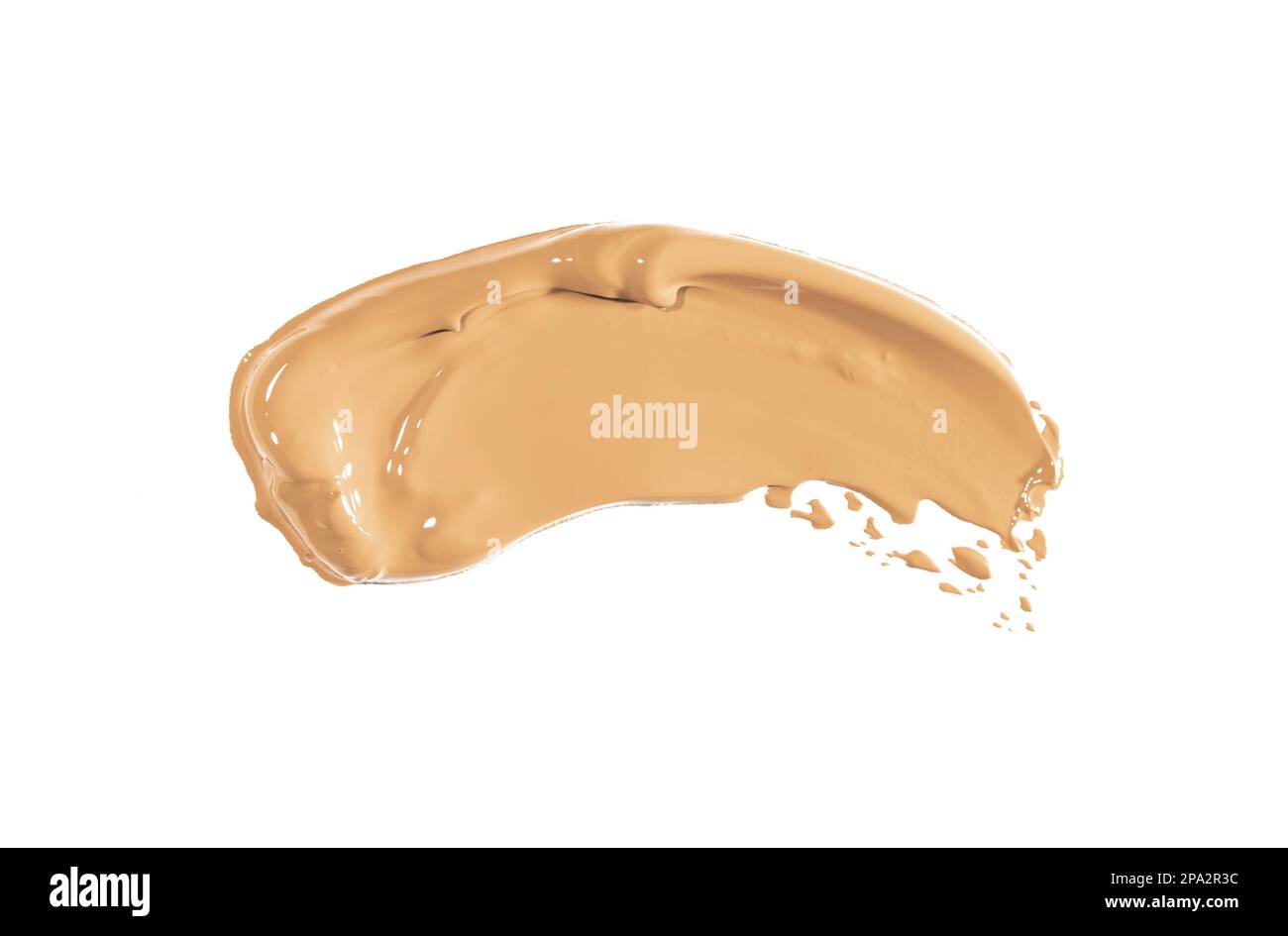 Correcting smear of concealer, isolated on a white background Stock ...