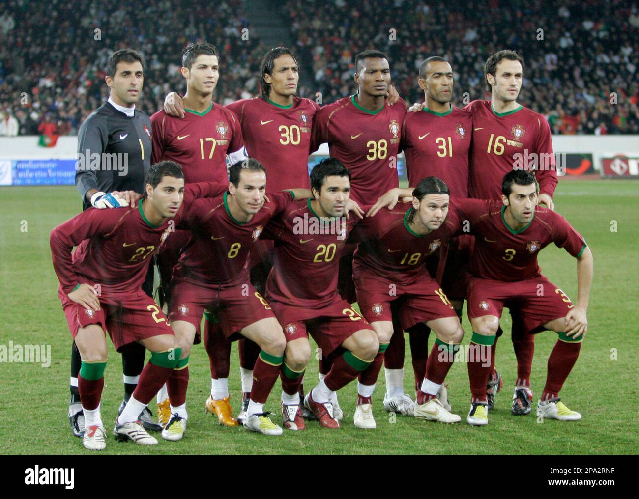 ** Soccer Euro 2008 Preview ** Front row, from left, Portugal's Ricardo ...
