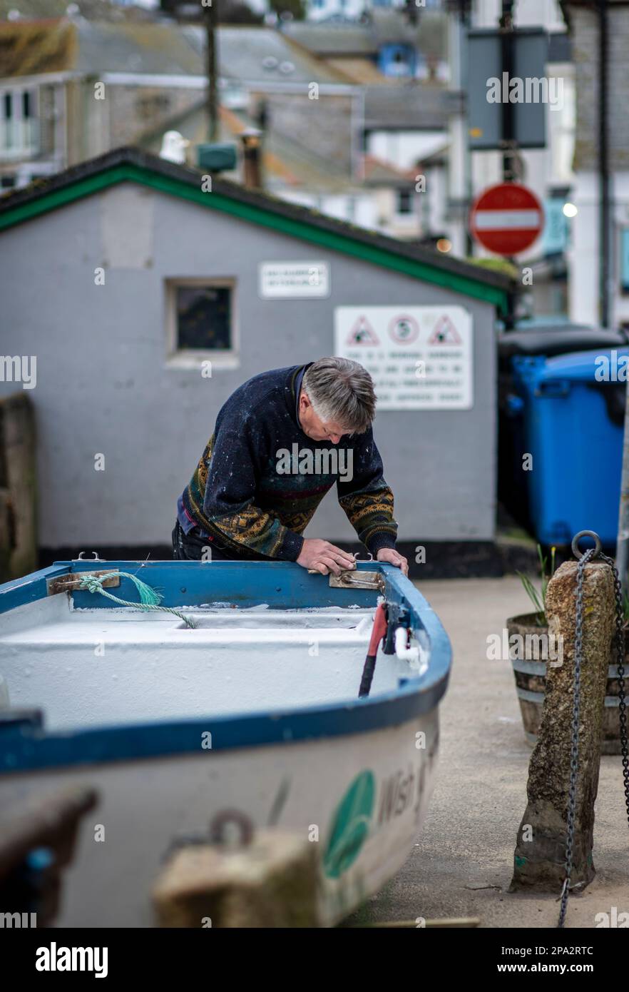 Repairing boat hi-res stock photography and images - Alamy