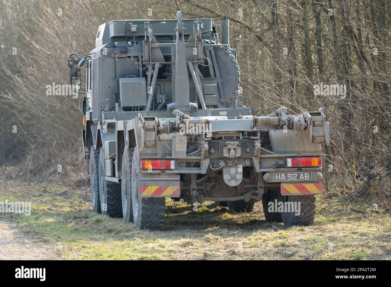 British army MAN HX77 8x8 logistics truck Stock Photo - Alamy