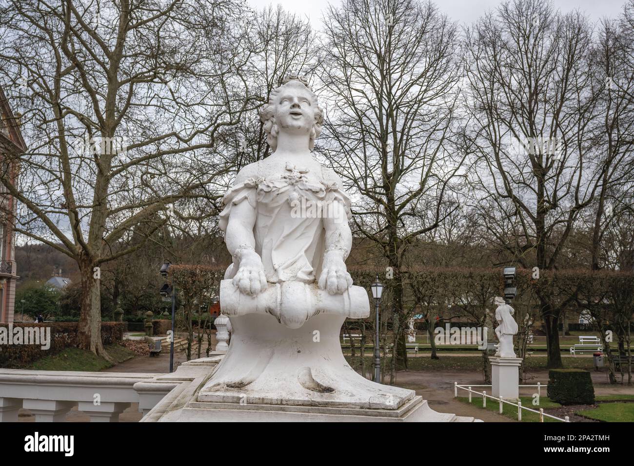 Sphinx Sculpture at Electoral Palace Gardens - Trier, Germany Stock ...