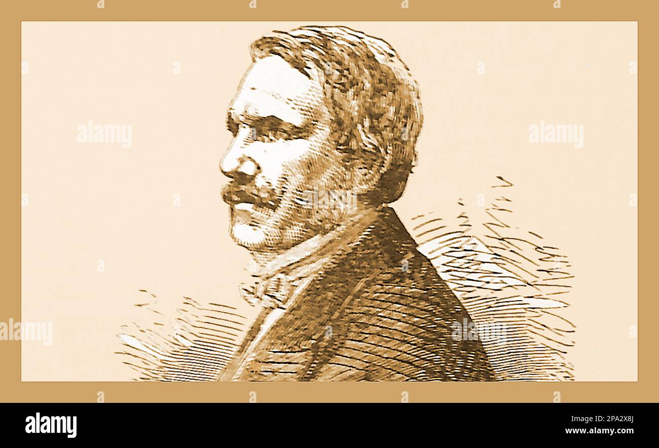 A 19th century British engraved portrait of A 19th century portrait of ...