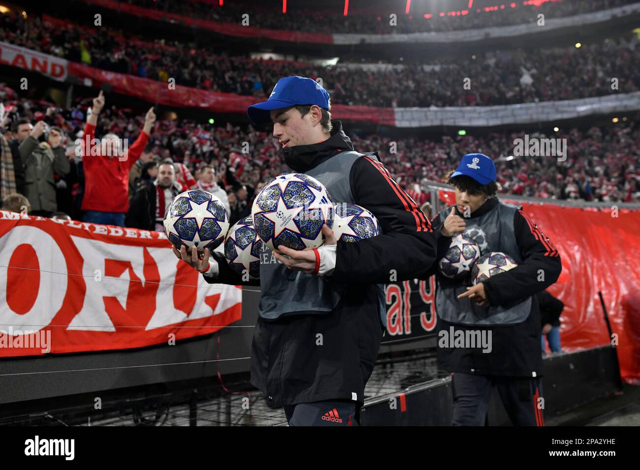 Ball boy wearing awesome official match ball Adidas UCL PRO CL ...