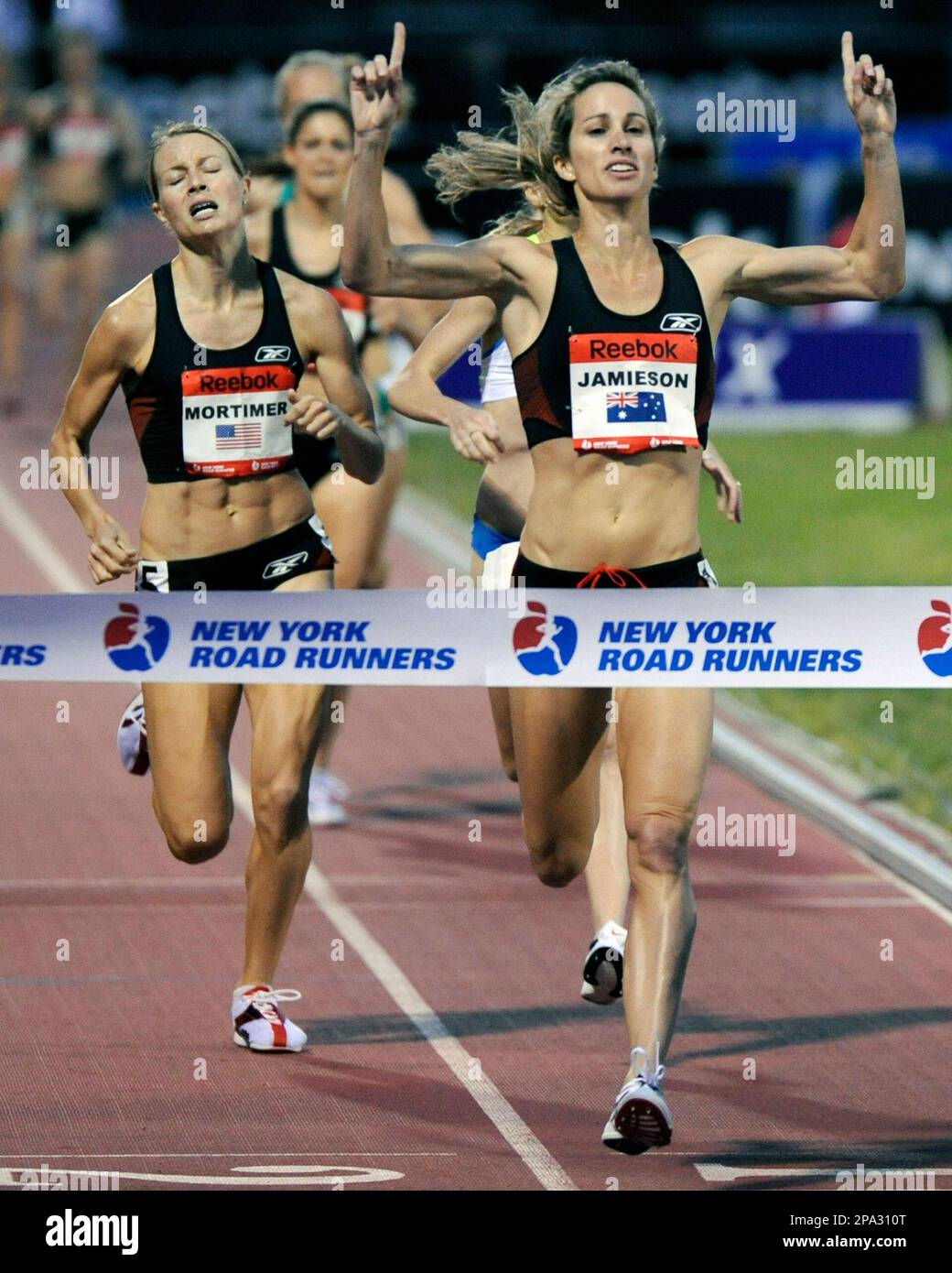Australia's Sarah Jamieson wins the Women's 1500 Meter Run ahead of the ...
