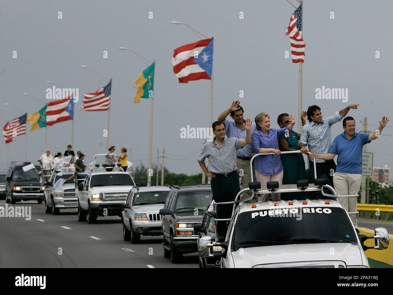 Democratic presidential hopeful Sen. Hillary Rodham Clinton, D-N.Y ...