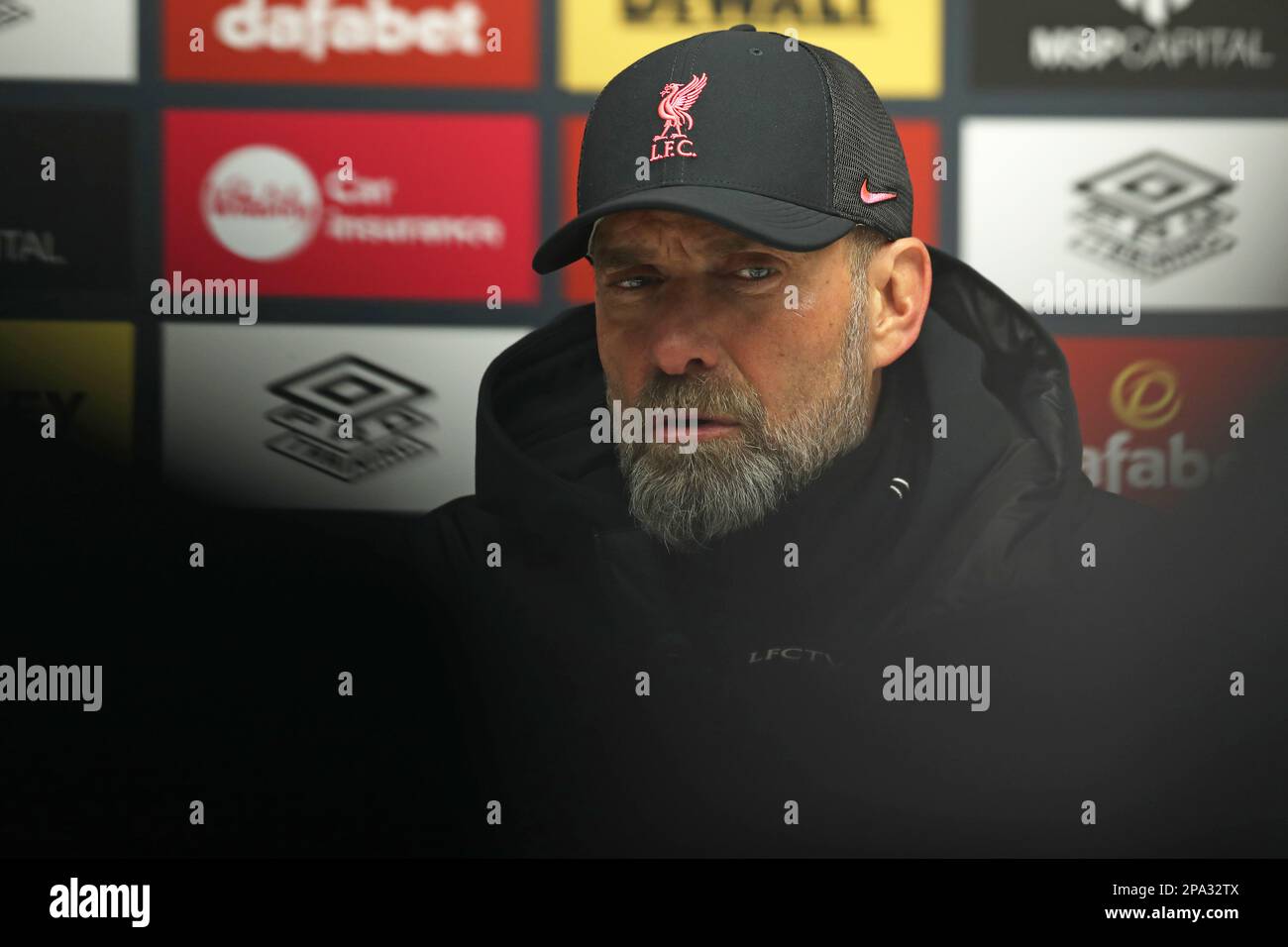 Liverpool manager Jurgen Klopp being interviewed after the final ...