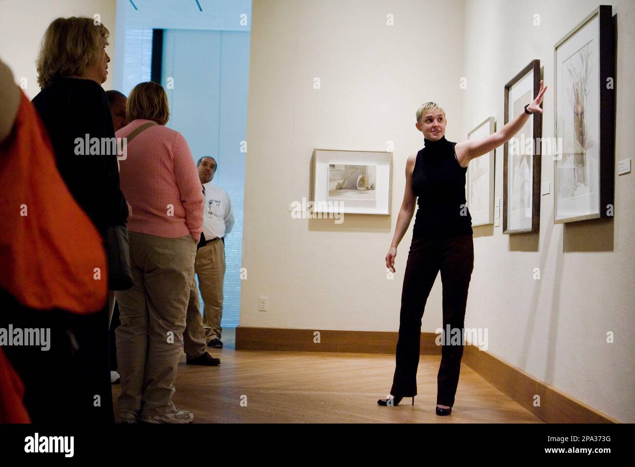 Victoria Wyeth guides a tour group at the Brandywine River Museum in ...