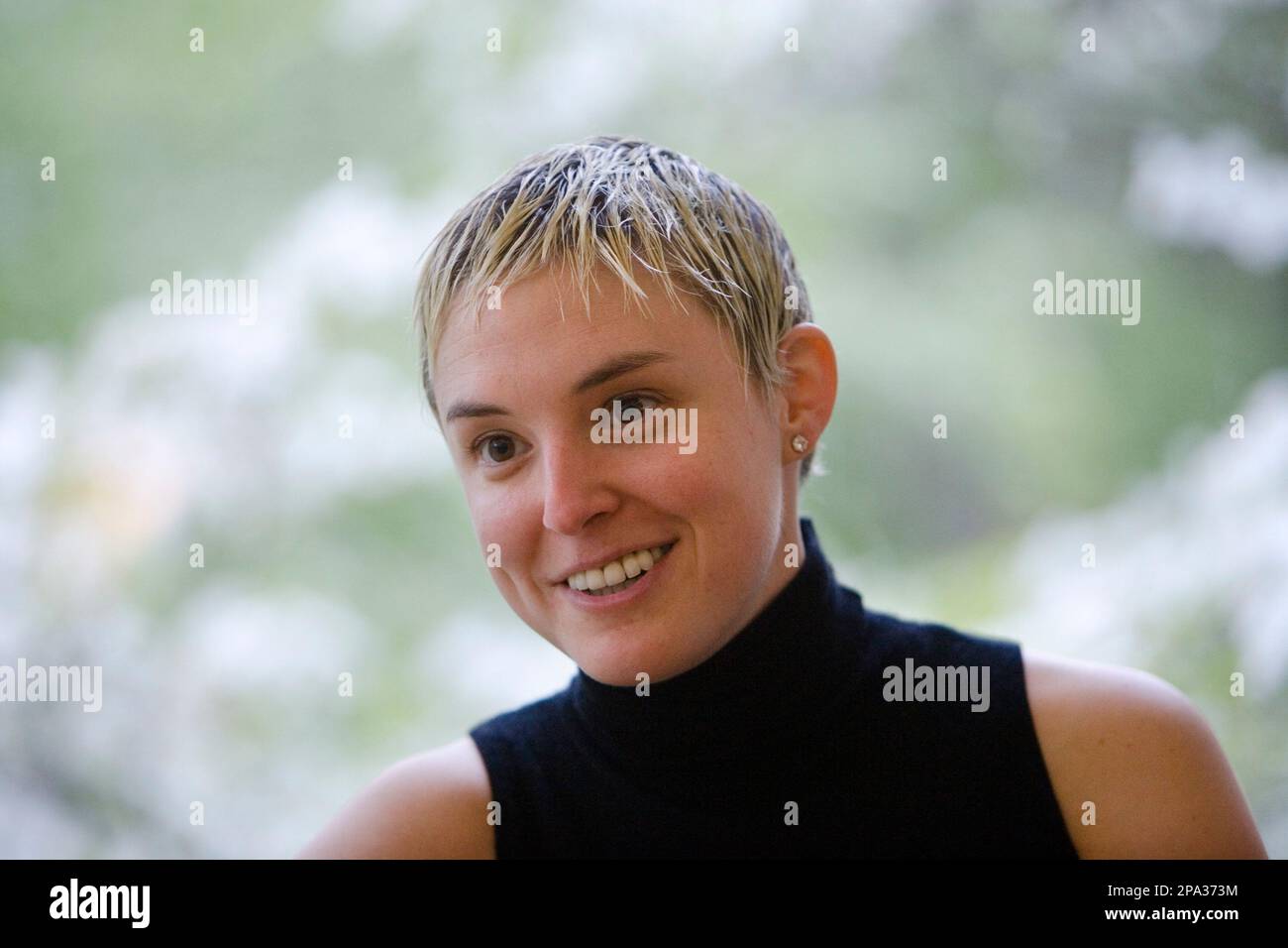 Victoria Wyeth responds during an interview at the Brandywine River ...
