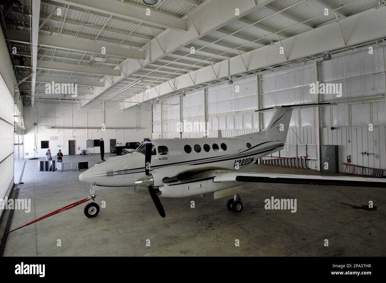 The Los Angeles Police Department fixed wing hangar in the Van Nuys ...