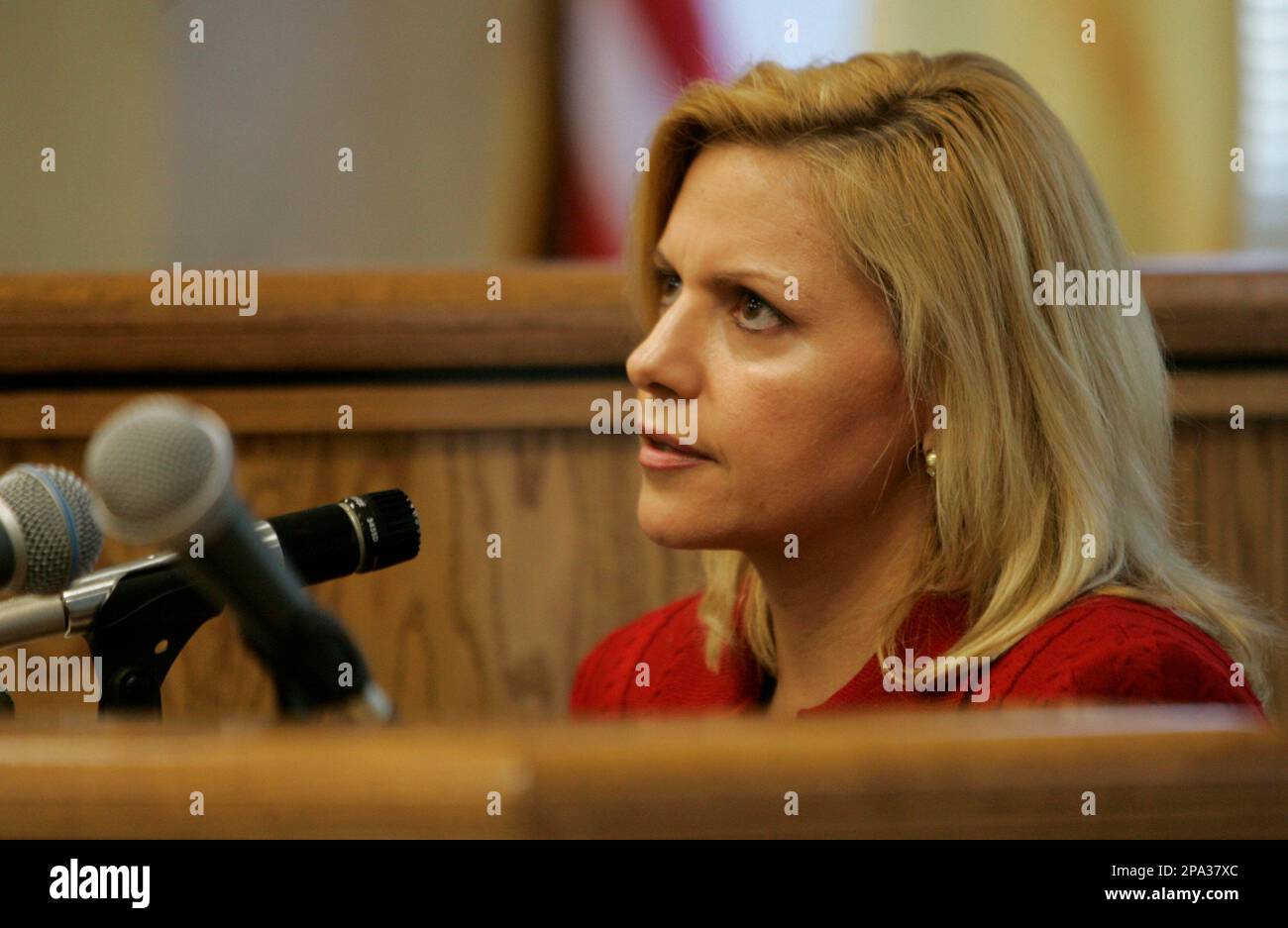 Dina Matos McGreevey testifies during her divorce trail against former ...