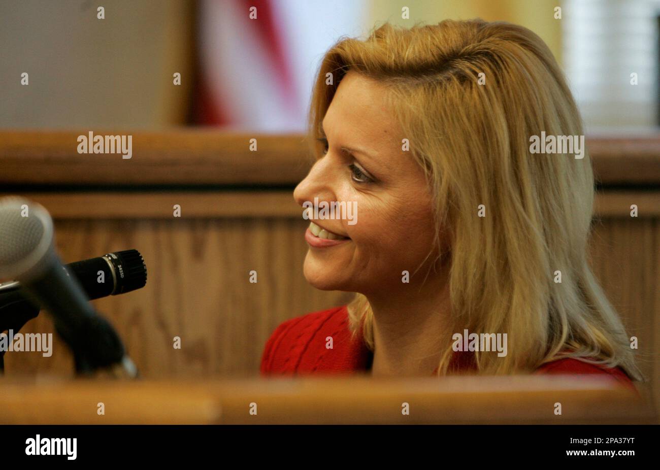 Dina Matos McGreevey testifies during her divorce trial against former ...