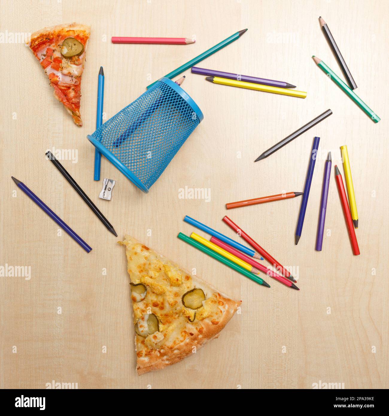 Draw pizza hi-res stock photography and images - Alamy
