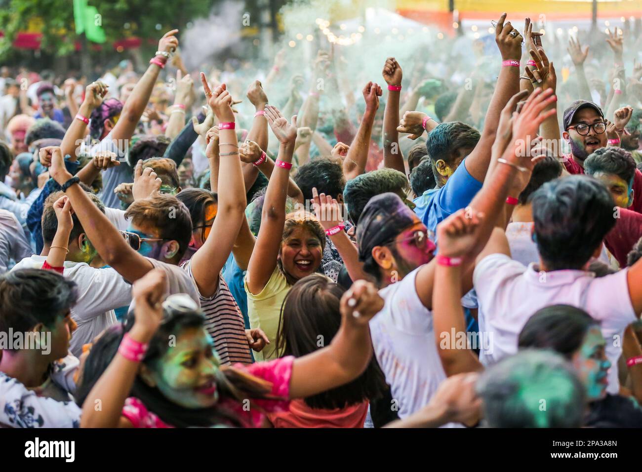 Pasay City, Philippines. 11th Mar, 2023. People celebrate the Holi ...